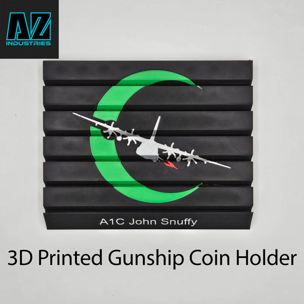 AC-130J Ghostrider Gunship Challenge Coin Holder – Custom 3D Printed D ...